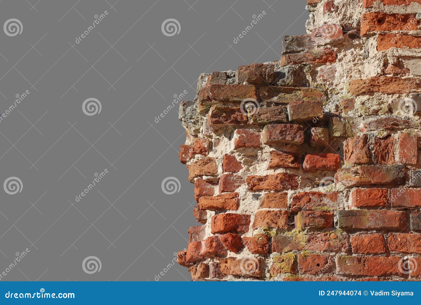 Medieval Brickwork. Texture Stock Photo - Image of cracks, backlit ...