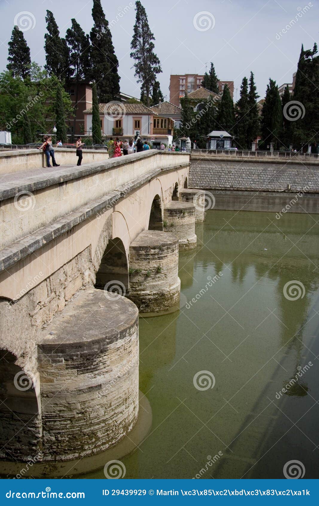 Medieval bridge of Granada editorial stock image. Image of town - 29439929