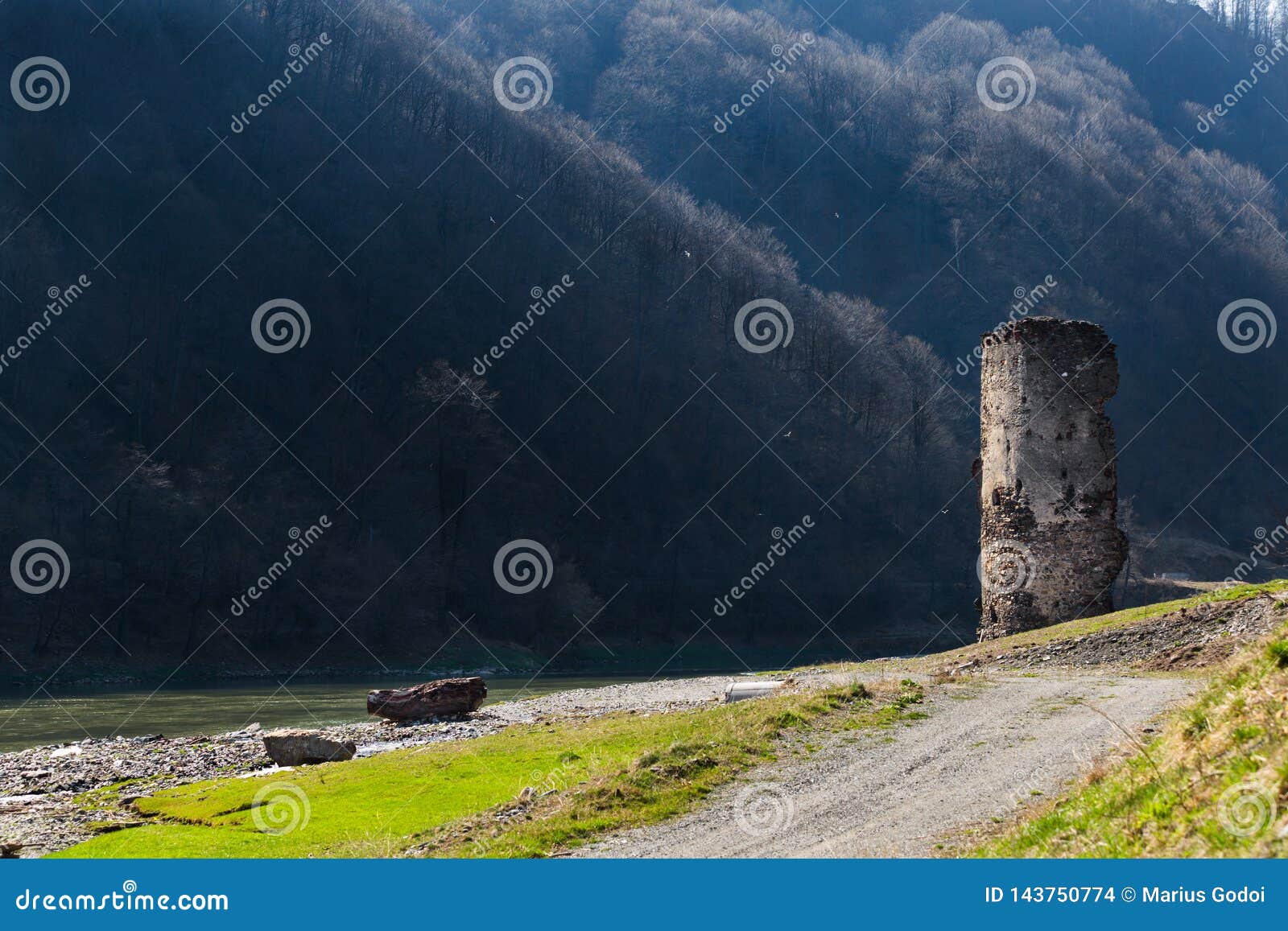 Broken Tower Of Castle Lipnice Royalty-Free Stock Photo | CartoonDealer ...