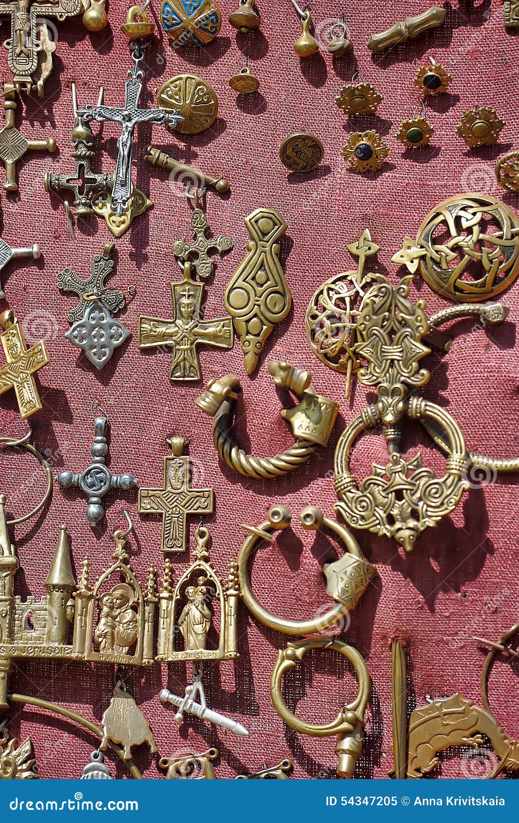 Medieval Brooches and Pendants Stock Image - Image of decorative ...
