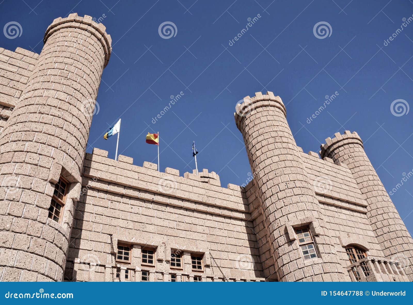 Medieval Brown Castle stock photo. Image of architecture - 154647788