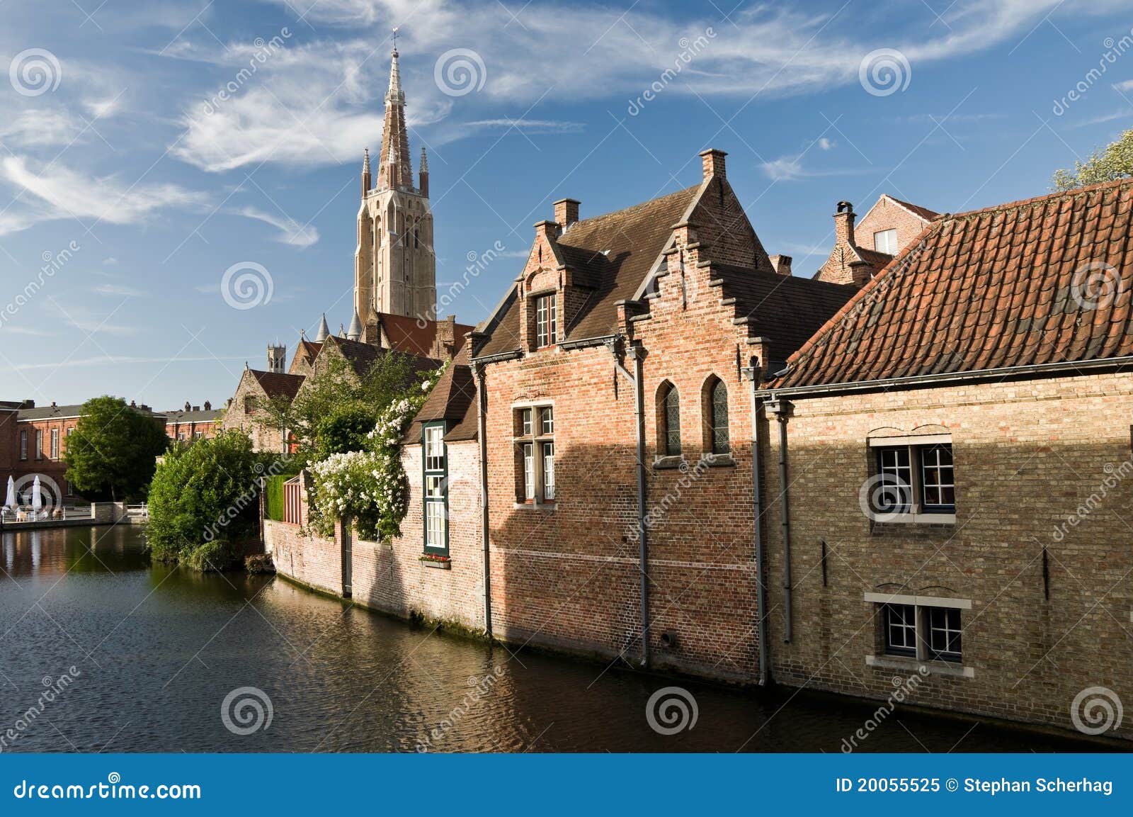 Medieval Bruges, Belgium stock image. Image of building - 20055525