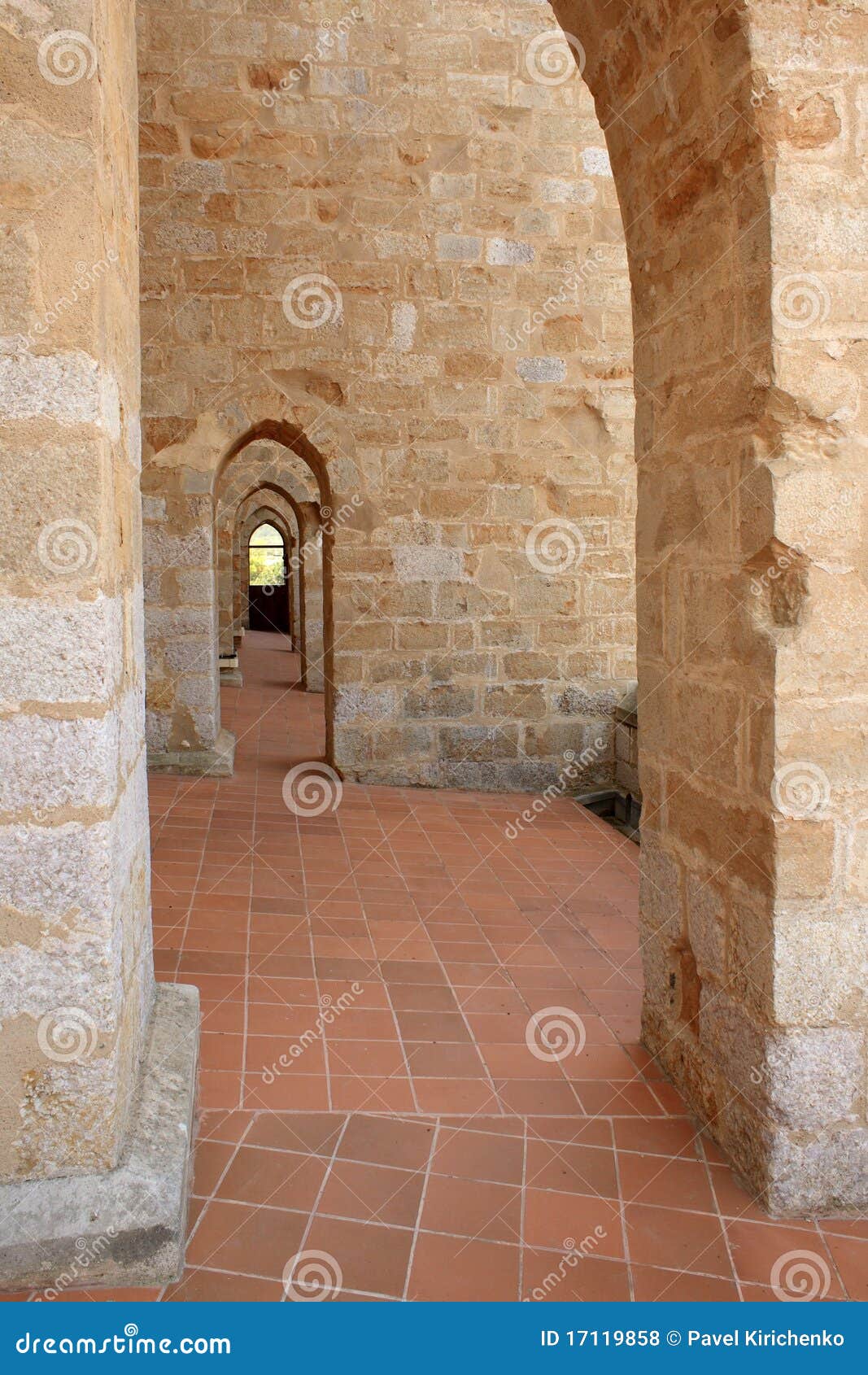 Medieval building gallery stock photo. Image of sunny - 17119858