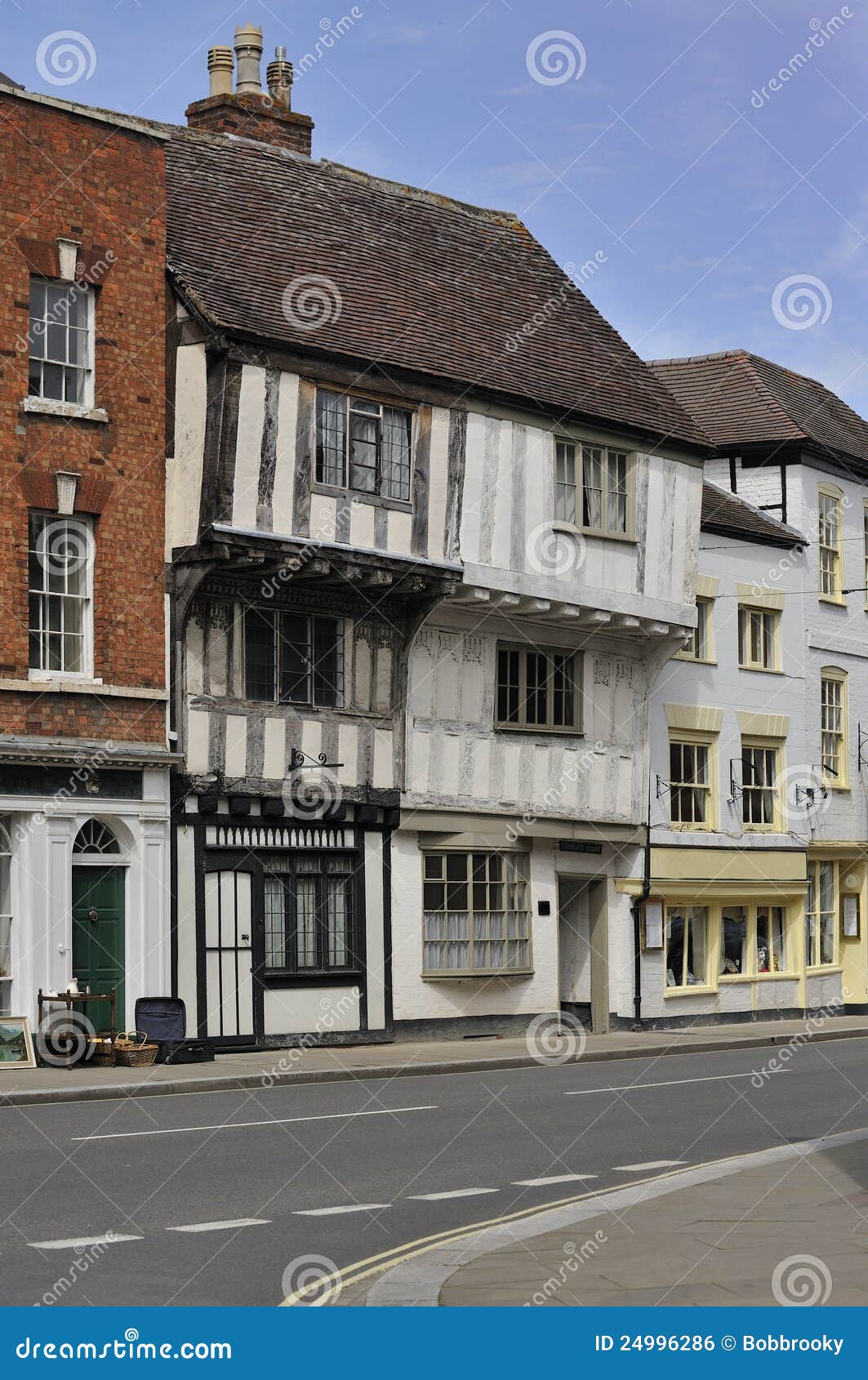 Medieval Building, Tewkesbury Stock Photo - Image of medieval, heritage ...