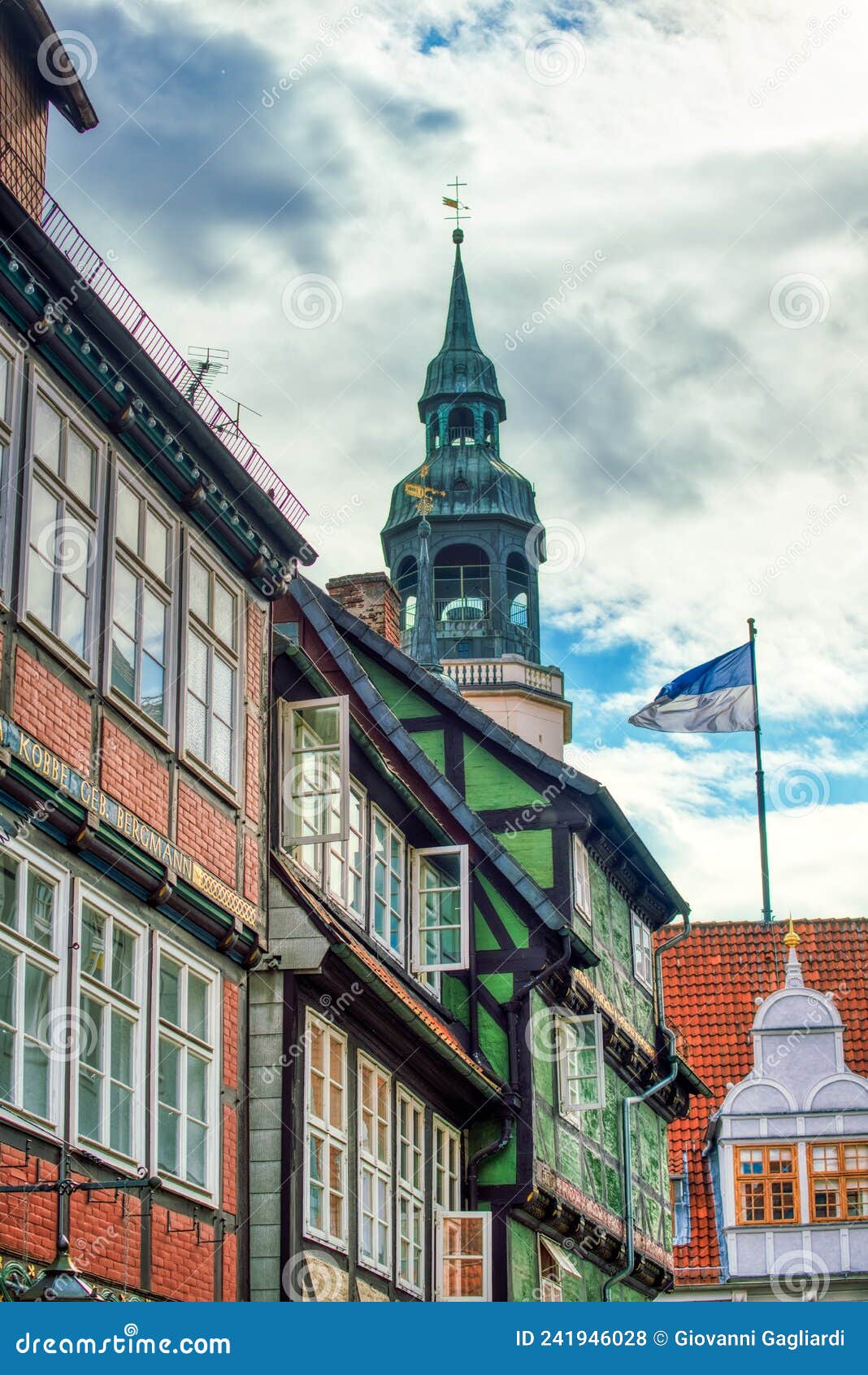 Medieval Buildings of Celle Germany Stock Photo - Image of facade ...