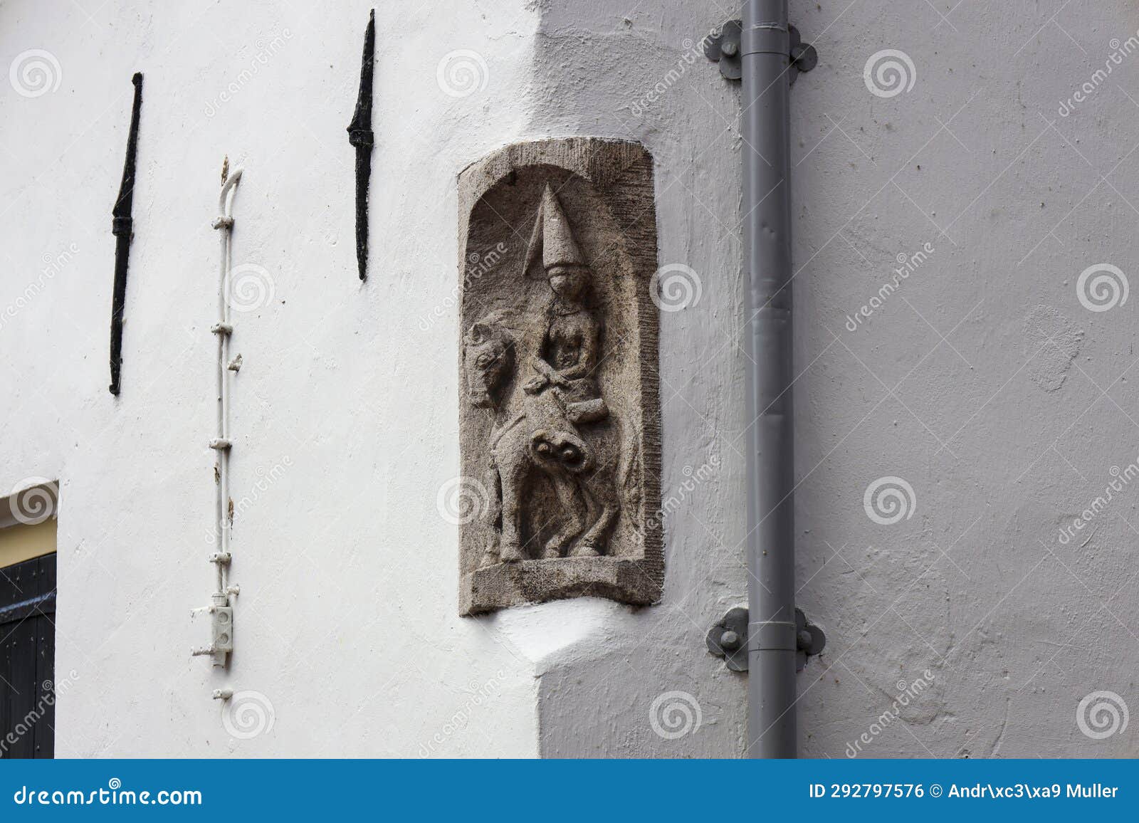 Medieval Buildings with Gate and Moat in Hanseatic Town of Hattem ...