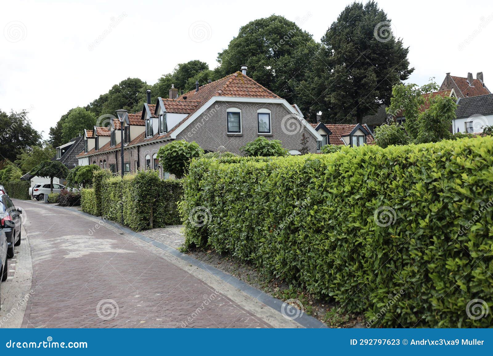 Medieval Buildings with Gate and Moat in Hanseatic Town of Hattem ...