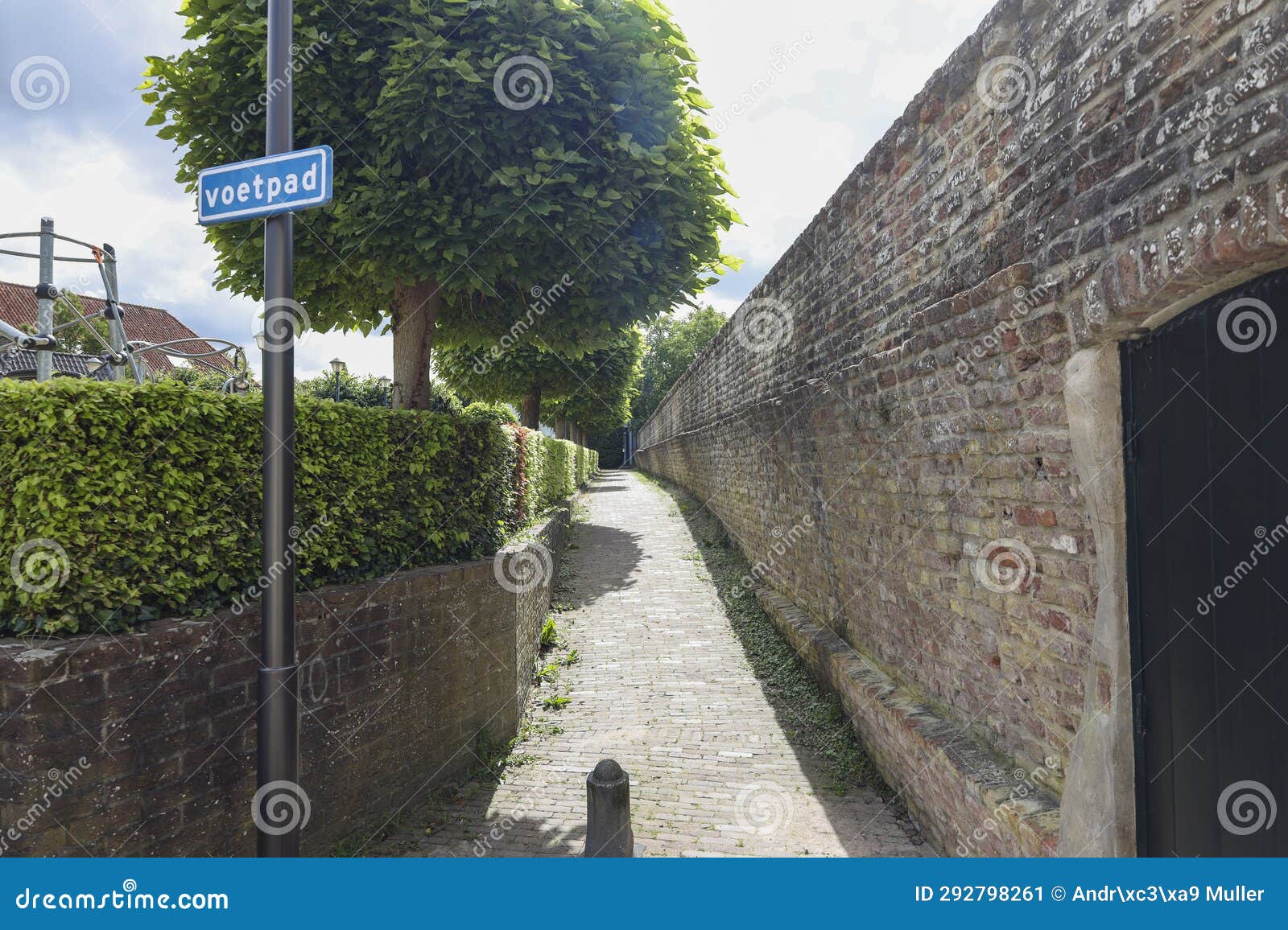 Medieval Buildings with Gate and Moat in Hanseatic Town of Hattem ...