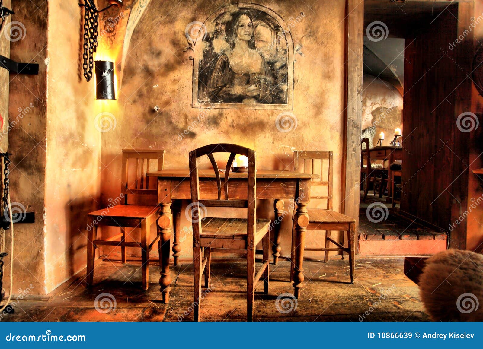 Medieval caf stock image. Image of setting, stool, antique - 10866639