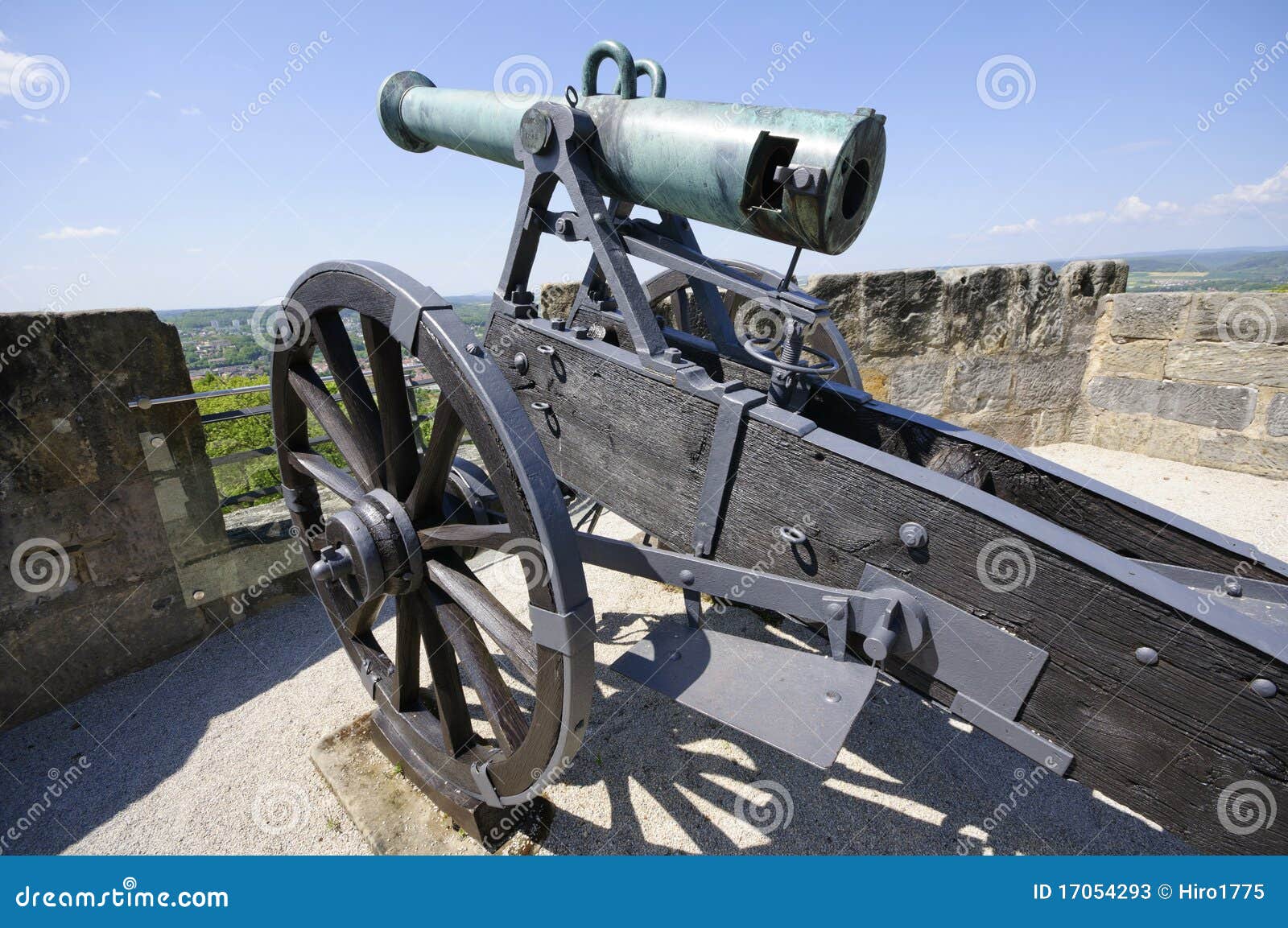 Medieval cannon stock image. Image of citadel, cloud - 17054293