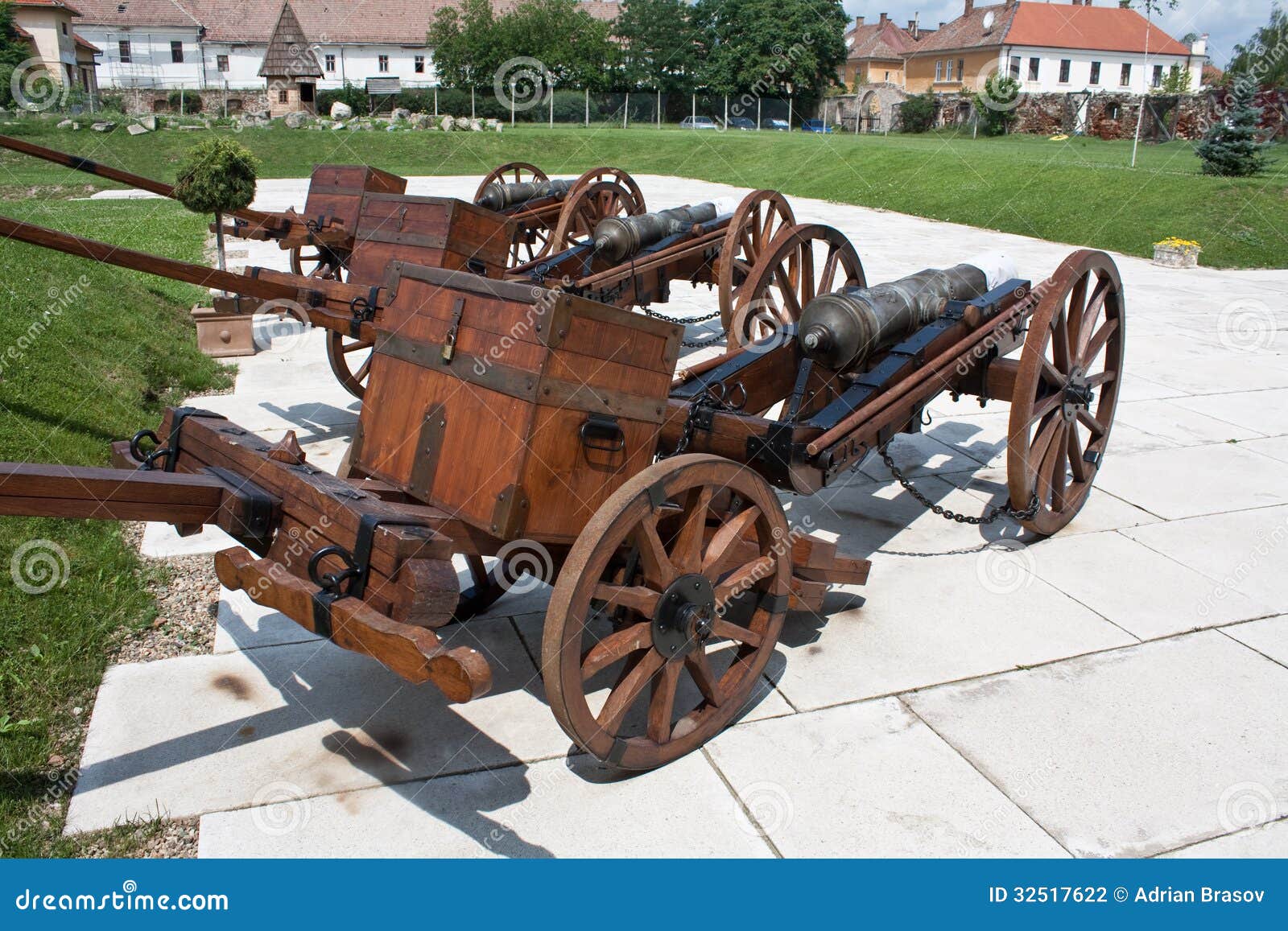Medieval cannons stock photo. Image of cannons, cannon - 32517622