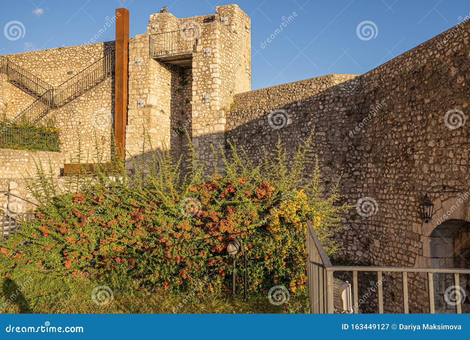 Medieval Castel Piccolomini at Celano in Abruzzo, Italy Stock Image ...