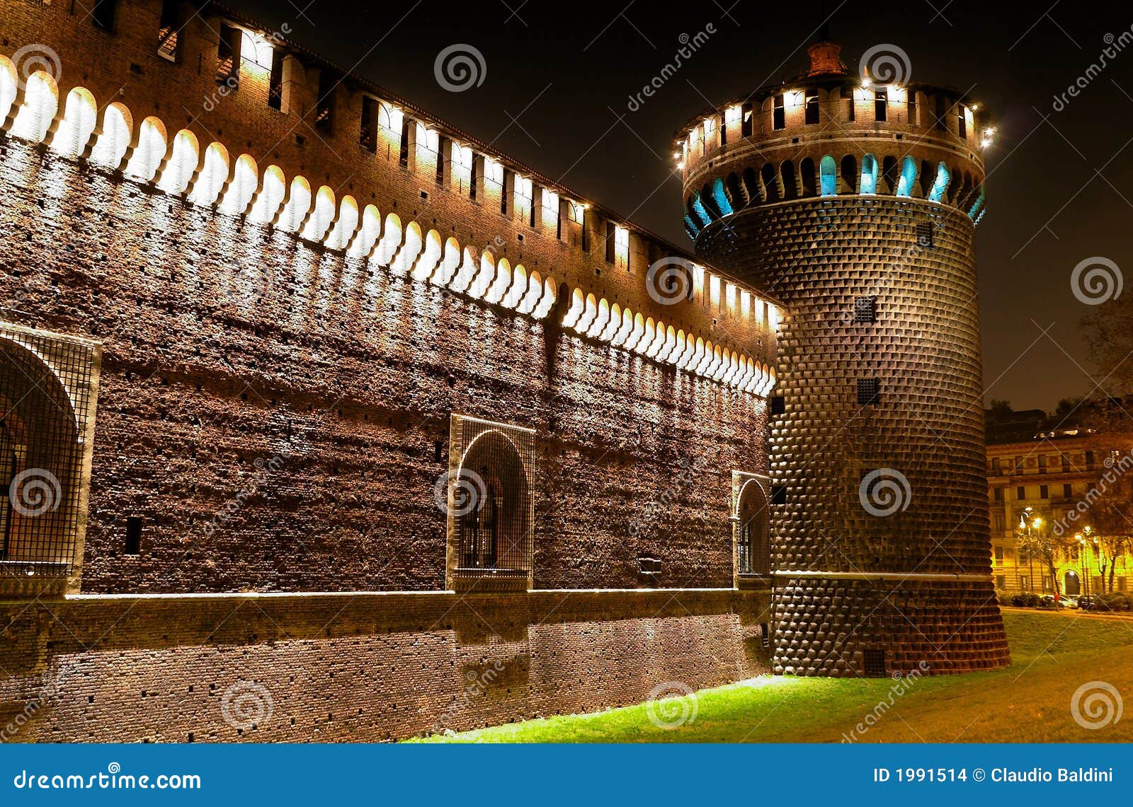 Medieval castle stock photo. Image of rampart, milan, fortress - 1991514
