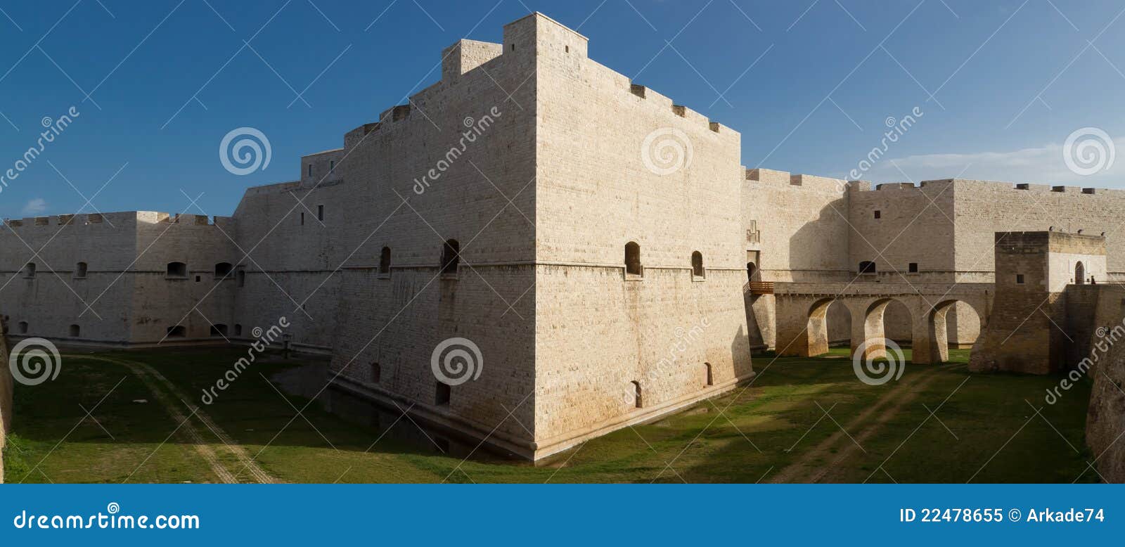 Medieval castle stock image. Image of stone, white, italy - 22478655