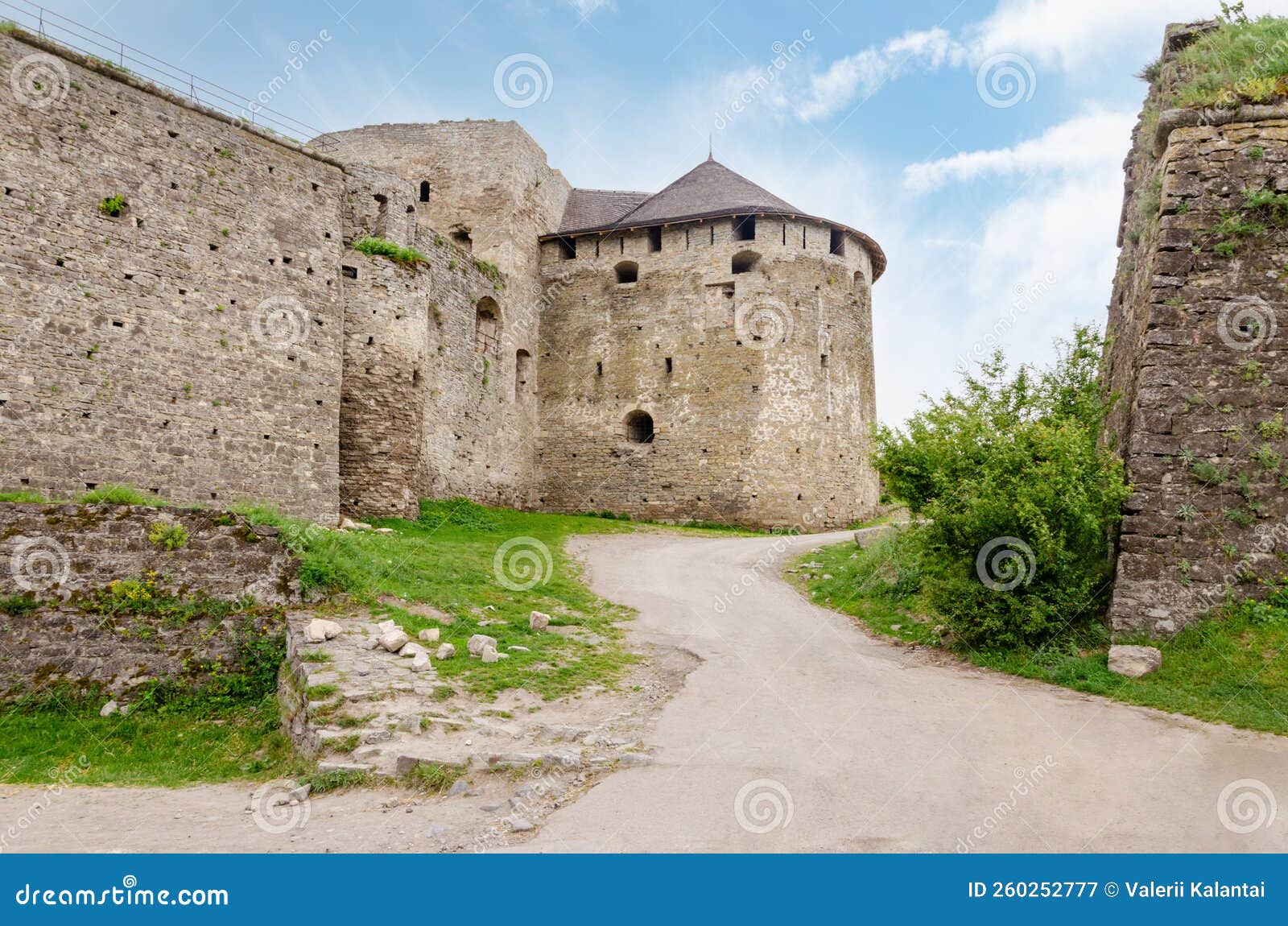 Medieval Castle. Architectural Monument of a Stone Fortress Stock Image ...