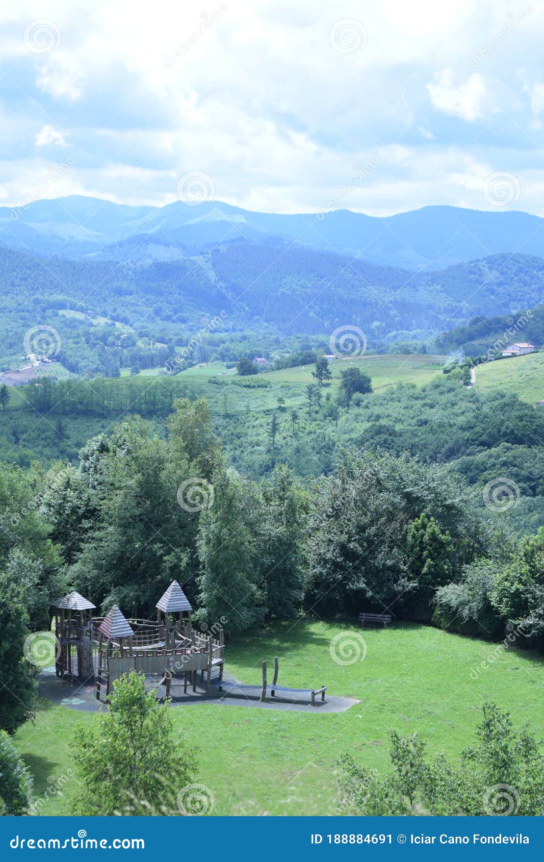 Medieval Castle Beautiful View Basque Country Spain Stock Image - Image ...