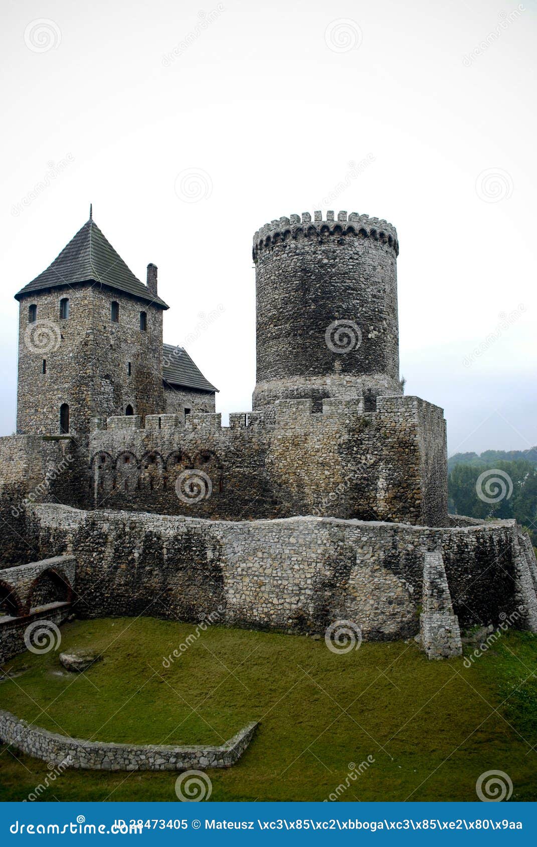 Old, Medieval Castle in Bedzin, Poland Stock Image - Image of ...