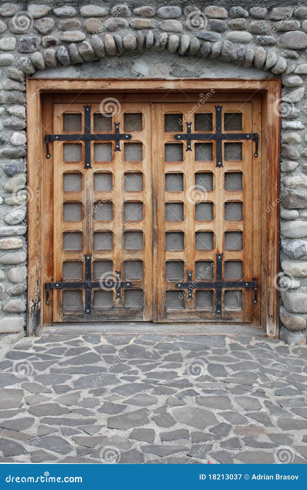 Medieval castle door stock image. Image of metal, decorations - 18213037