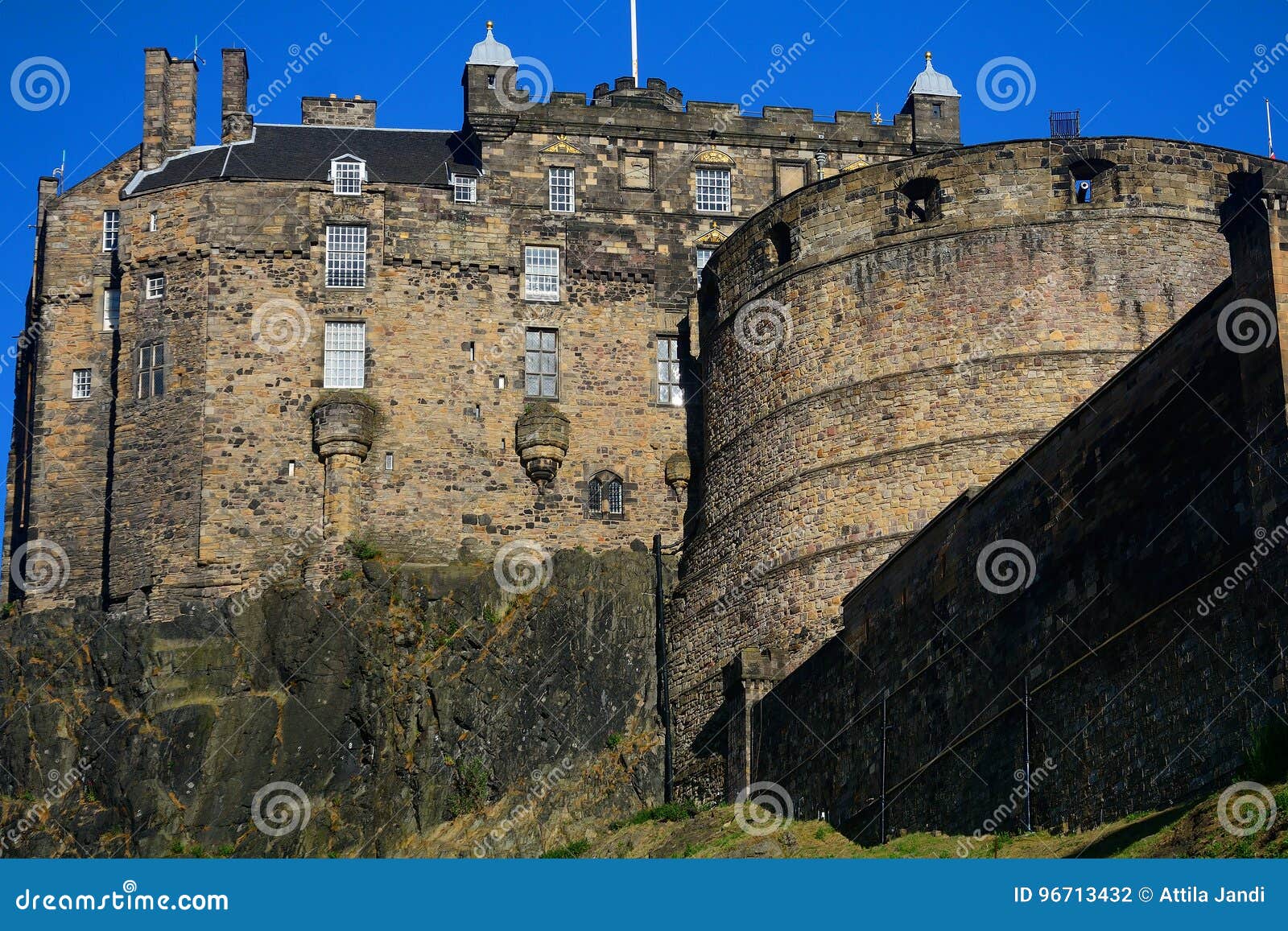 Castle, Edinburgh, Scotland Stock Photo - Image of medieval, architect ...