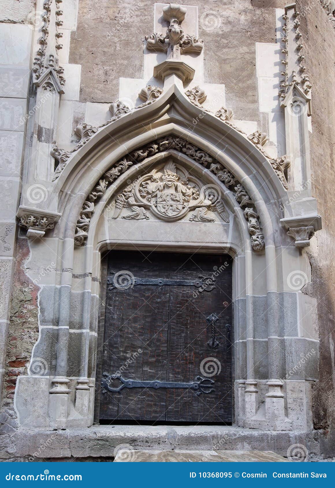 Medieval castle entrance stock image. Image of arches - 10368095