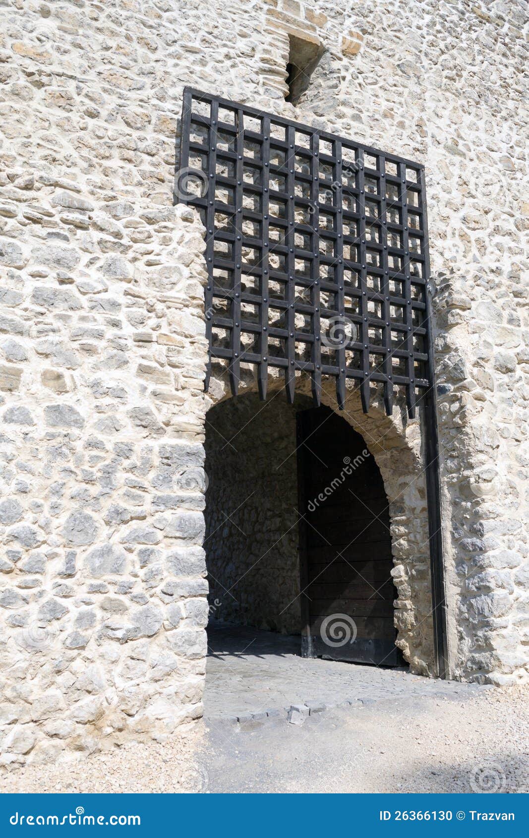 Medieval castle gate stock photo. Image of fortified - 26366130