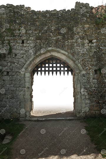 Medieval Castle Gate, England Stock Image - Image of architecture ...