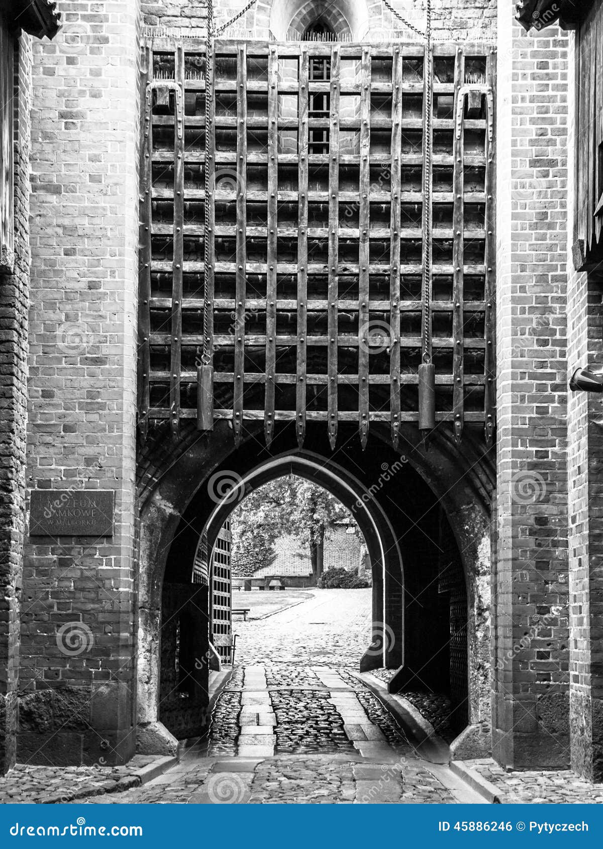 Medieval castle gate stock photo. Image of medieval, castle - 45886246