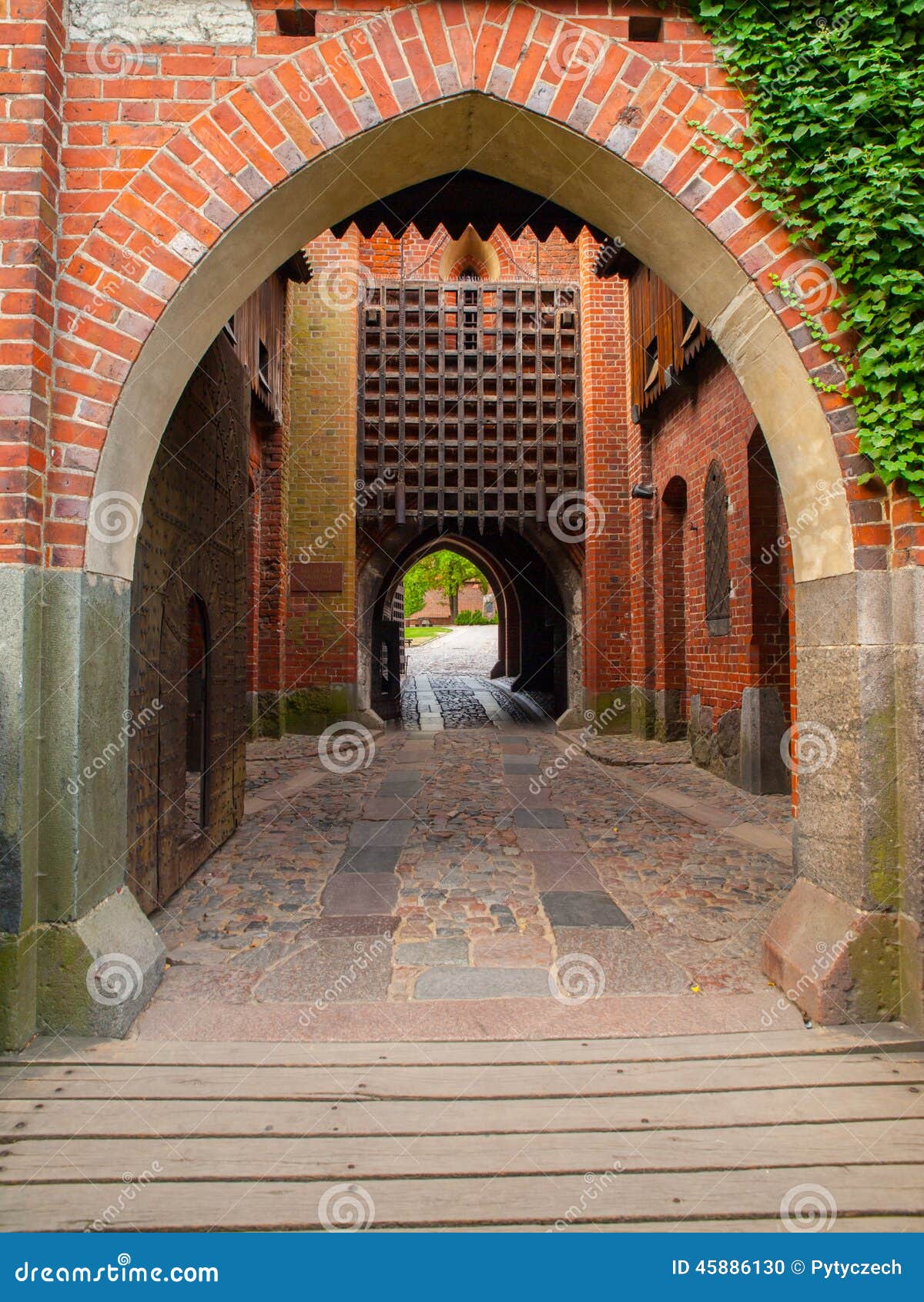 Medieval castle gate stock photo. Image of rock, masonry - 45886130