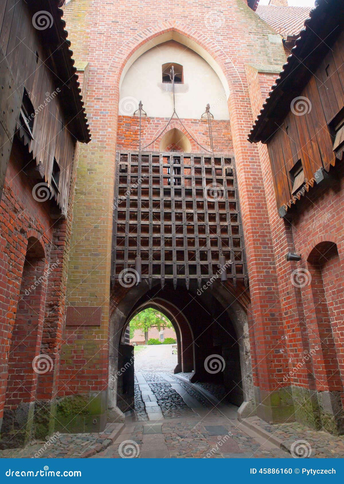 Medieval castle gate stock photo. Image of rock, religion - 45886160