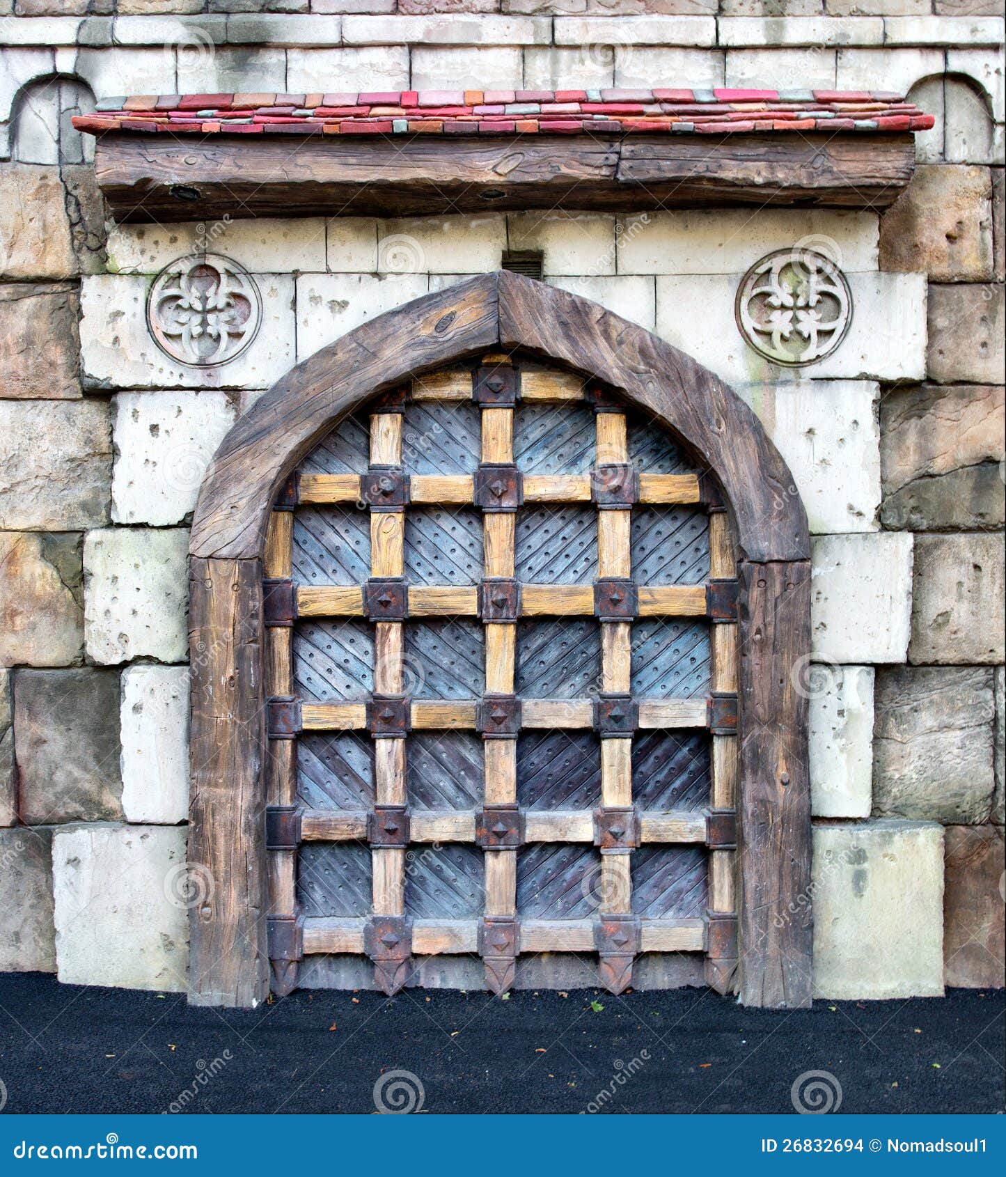 Medieval castle gates stock photo. Image of building - 26832694