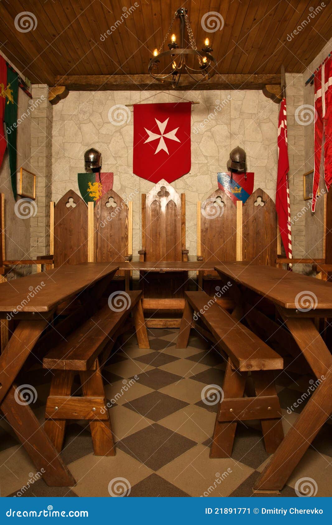 Medieval castle interior stock image. Image of europe - 21891771