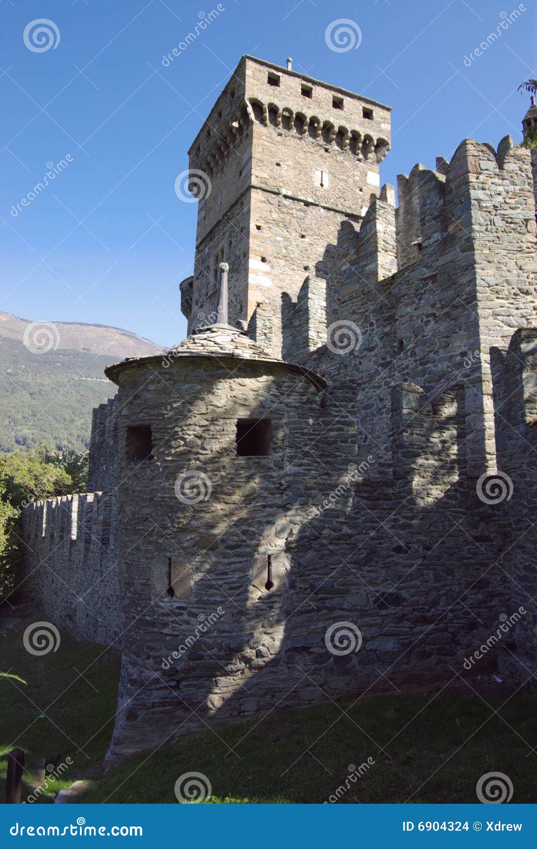 Medieval Castle in Italy stock photo. Image of walls, bastion - 6904324