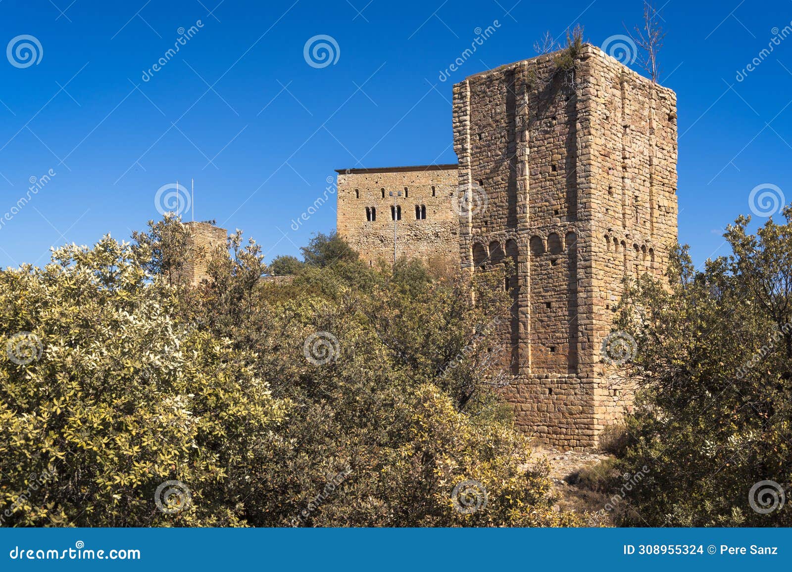 The Medieval Castle of Jorda in Catalonia Stock Photo - Image of moat ...