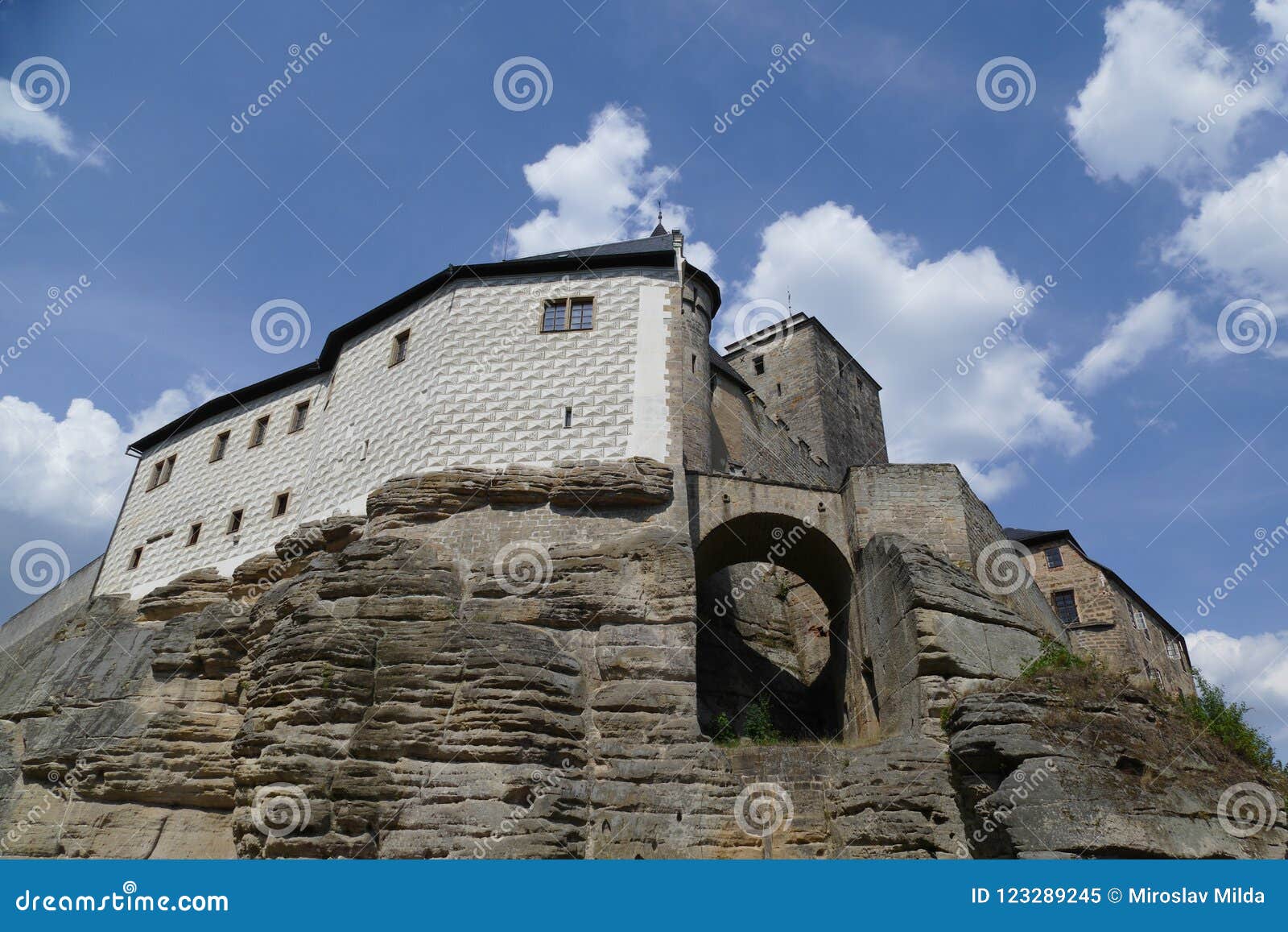 Medieval castle Kost view stock image. Image of fort - 123289245