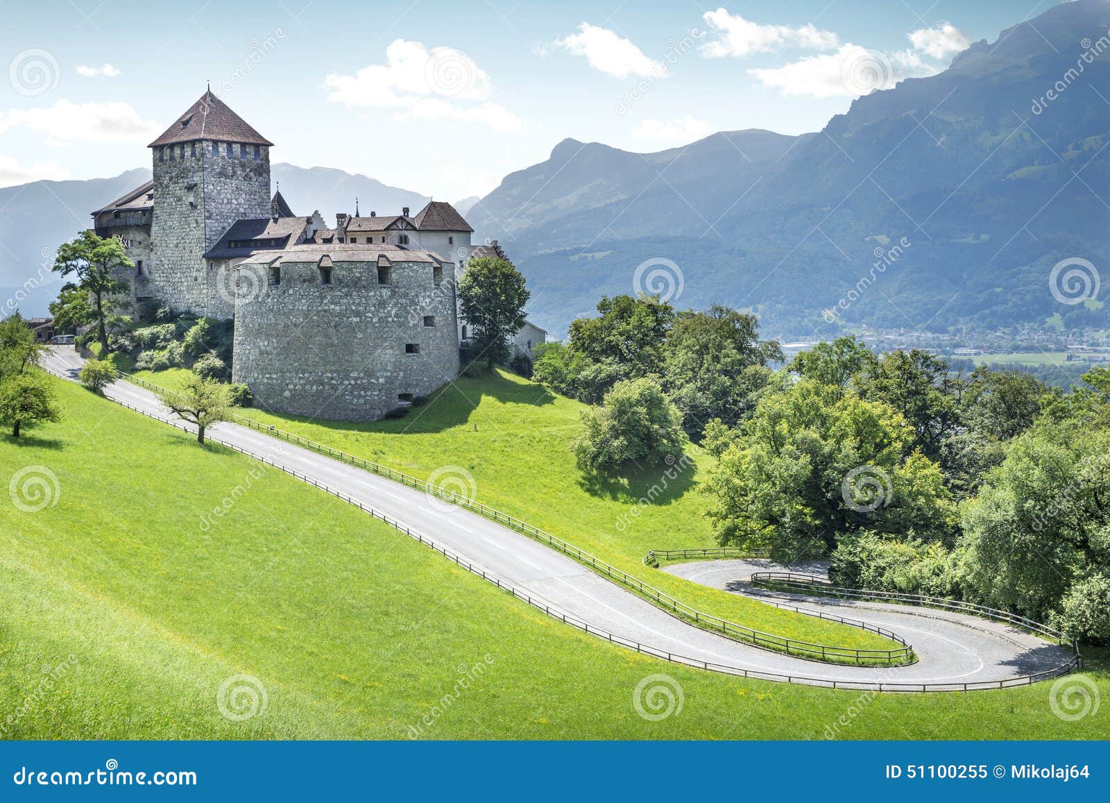 Medieval Castle in Liechtenstein Stock Image - Image of nature ...