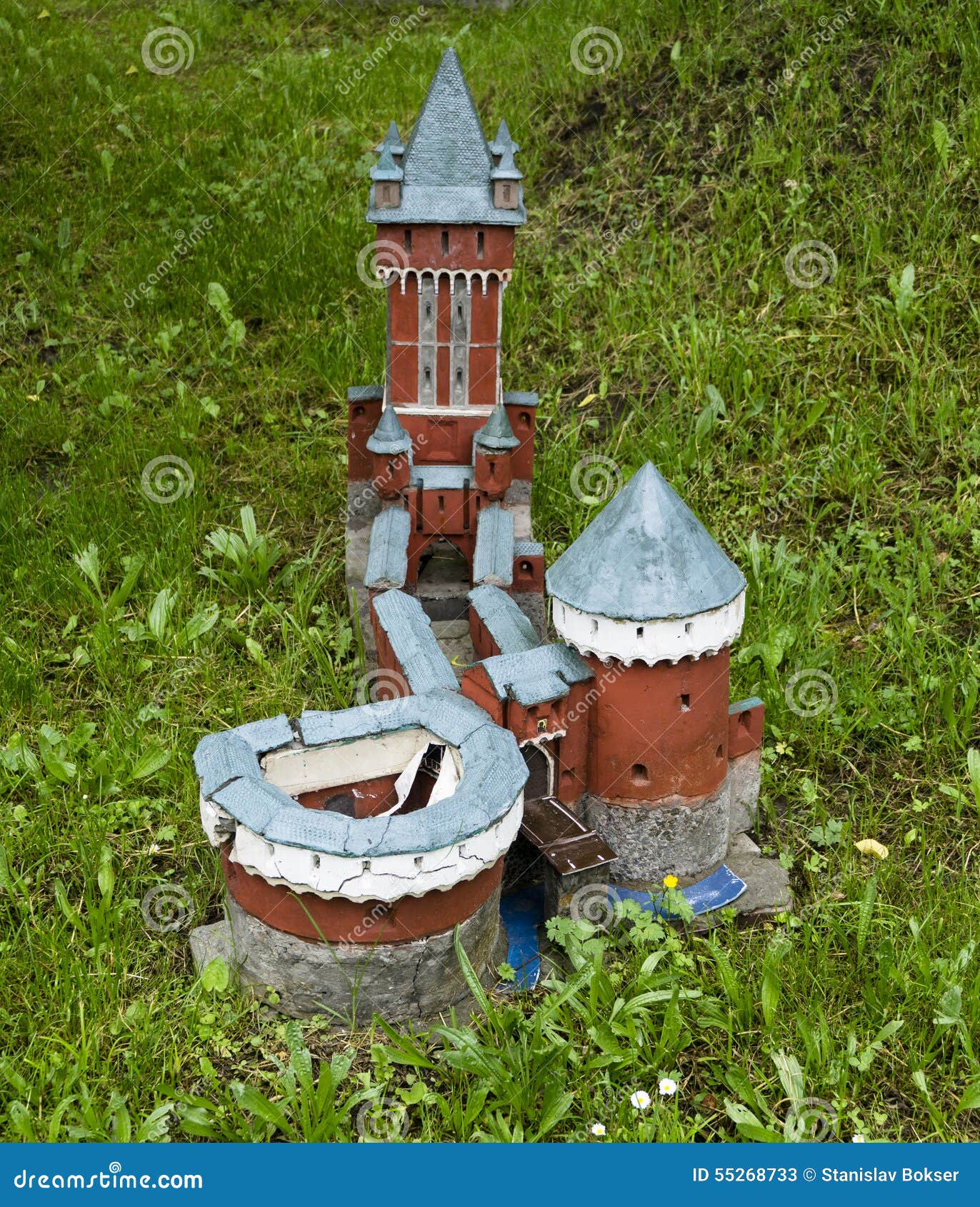 Medieval castle mini stock image. Image of tower, architecture - 55268733