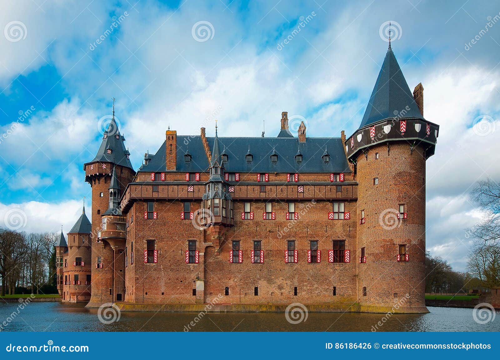 Medieval Castle With Moat Picture. Image: 86186426