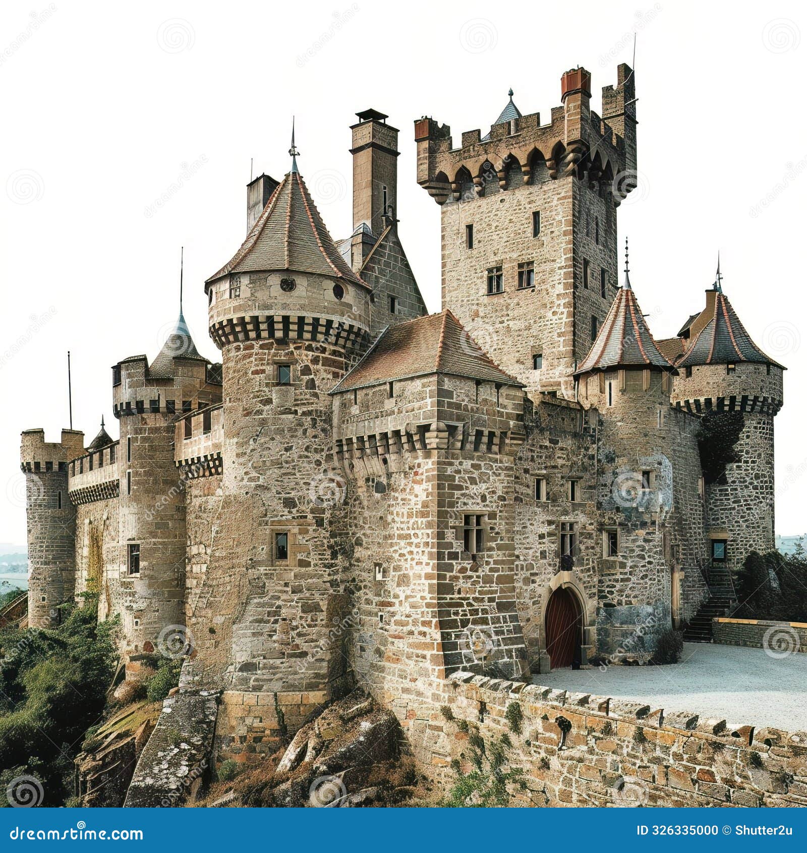 A Medieval Castle with Modern Extensions Representing the Integration ...