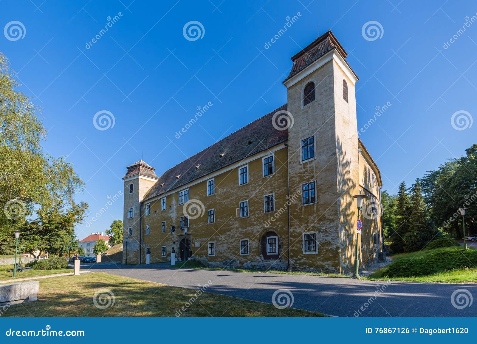 Medieval Castle in Mosonmagyarovar Stock Photo - Image of tourist ...