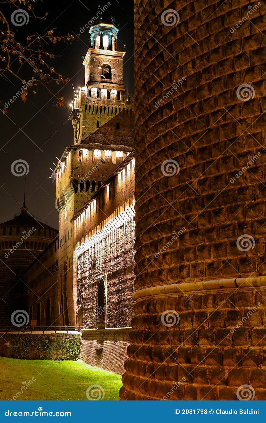 Medieval Castle at Night (5) Stock Photo - Image of tower, stone: 2081738