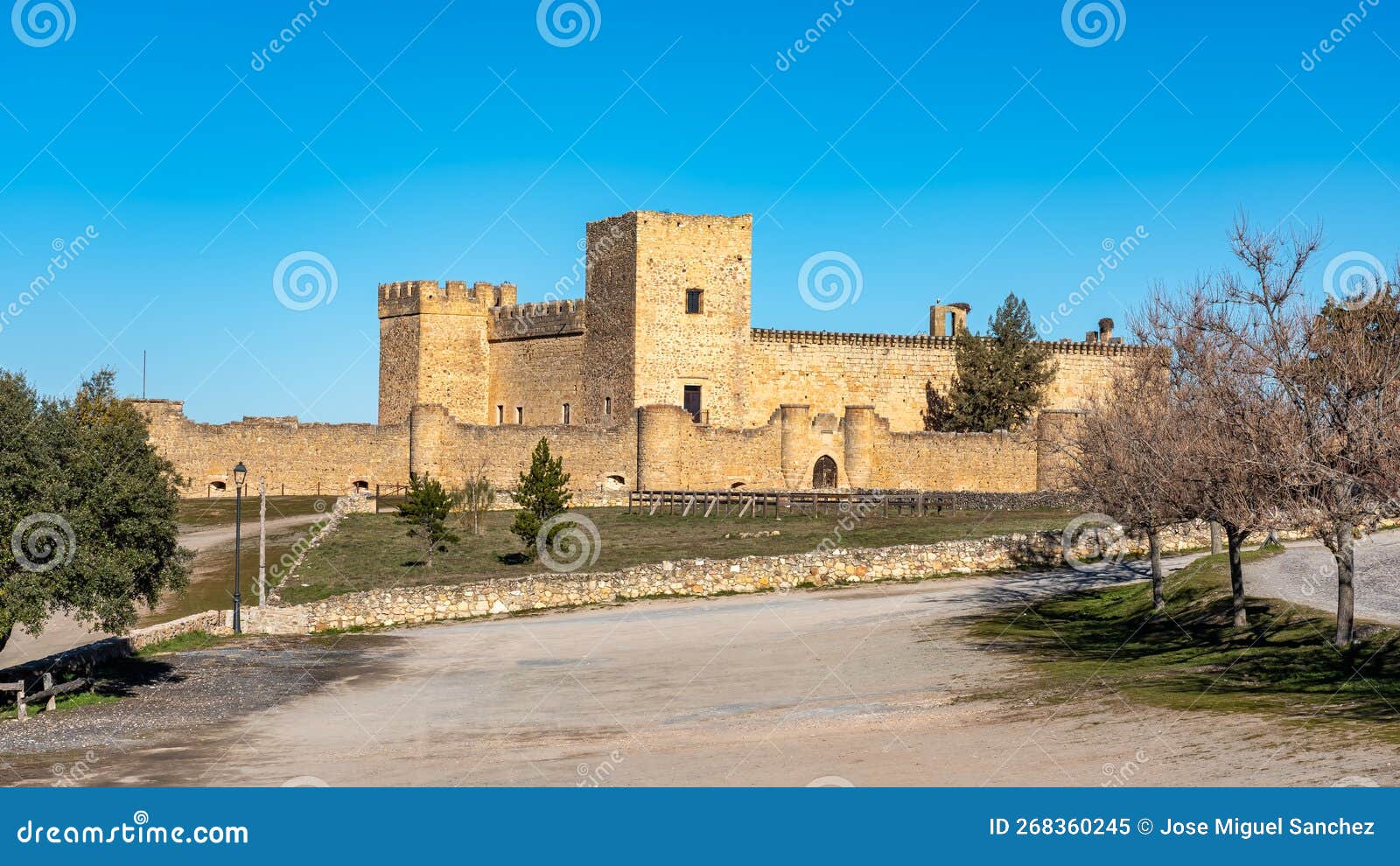 Medieval Castle of Pedraza Built on the Esplanade of the Fields of ...