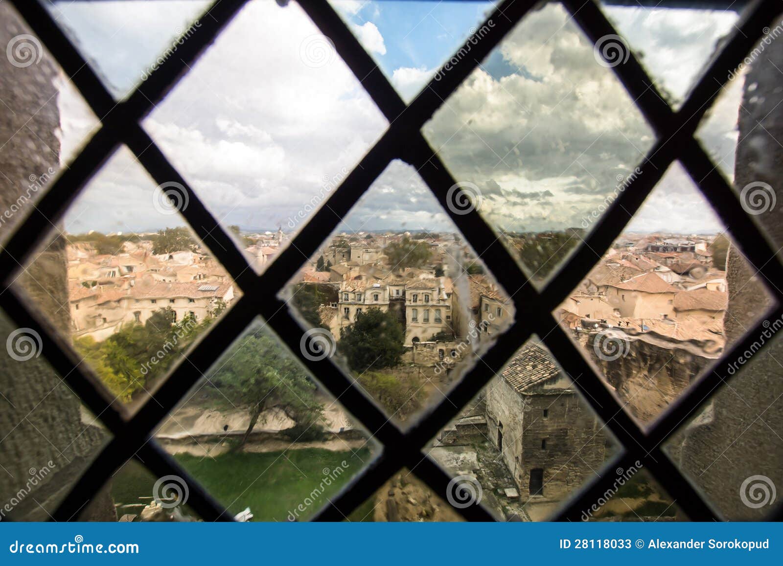 Medieval Castle of Popes in Avignon Stock Image - Image of building ...