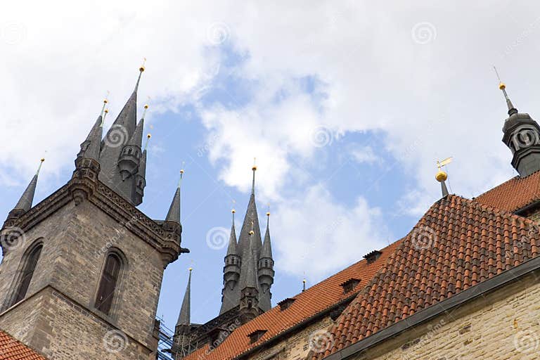 Medieval castle roof stock photo. Image of roof, spire - 3011386
