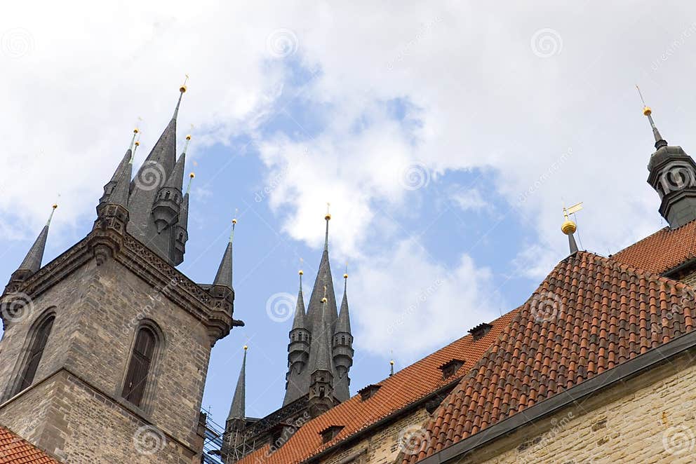 Medieval castle roof stock photo. Image of roof, spire - 3011386