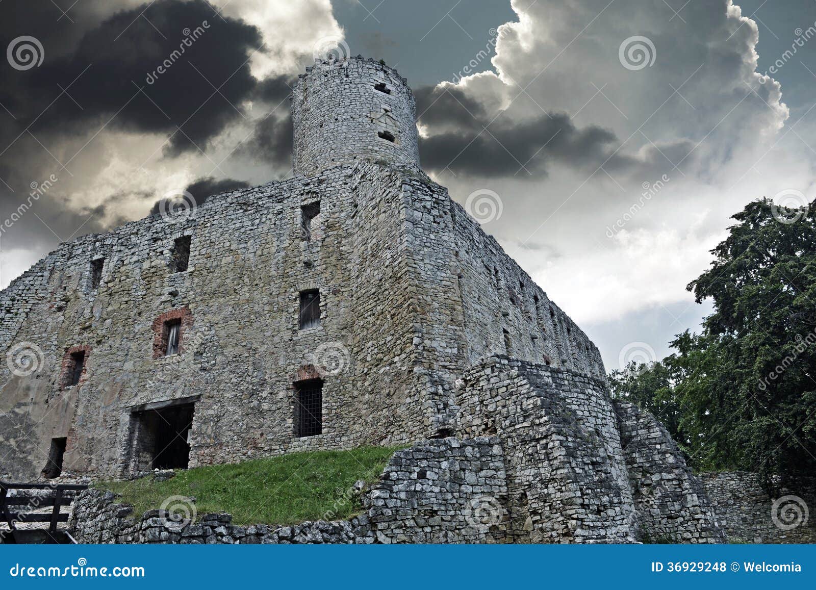 Medieval Castle Ruins stock photo. Image of damaged, ruin - 36929248