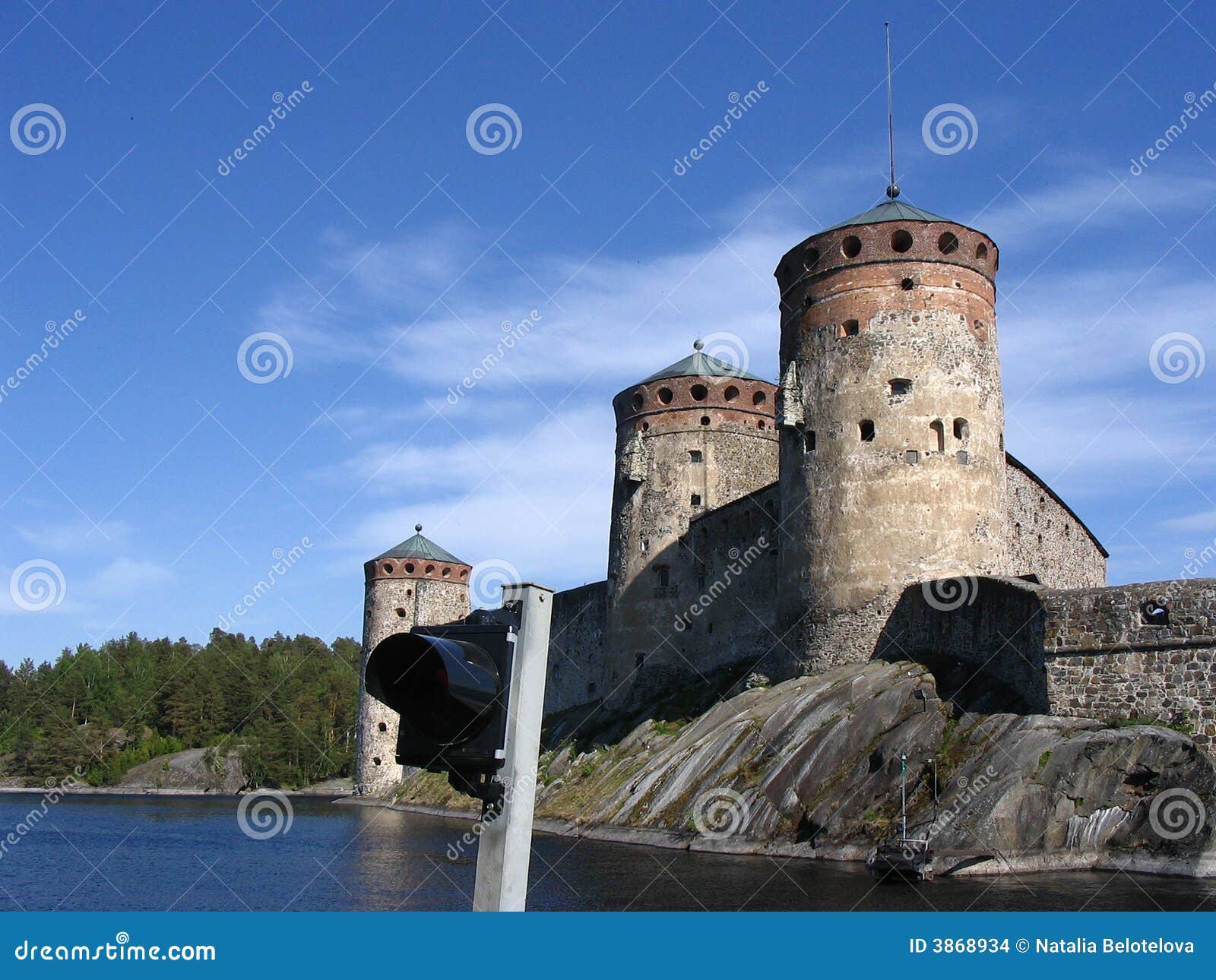 Medieval Castle in Savonlinna Stock Photo - Image of finnish, heritage ...
