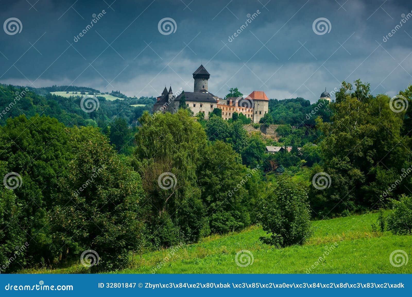 Medieval castle Sovinec. stock image. Image of ancient - 32801847