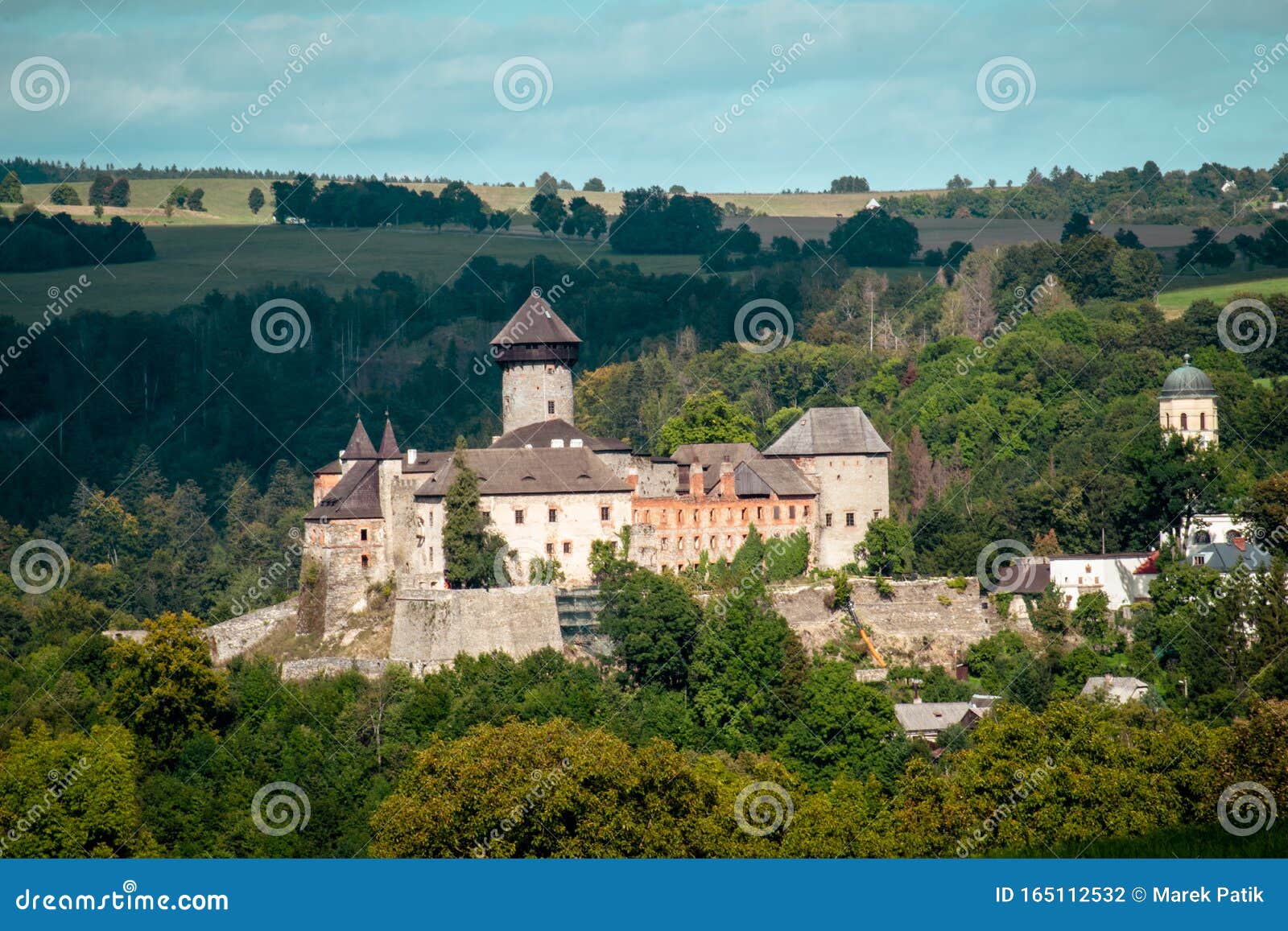 Medieval Castle Sovinec in Summer, Czech Republic Stock Photo - Image ...