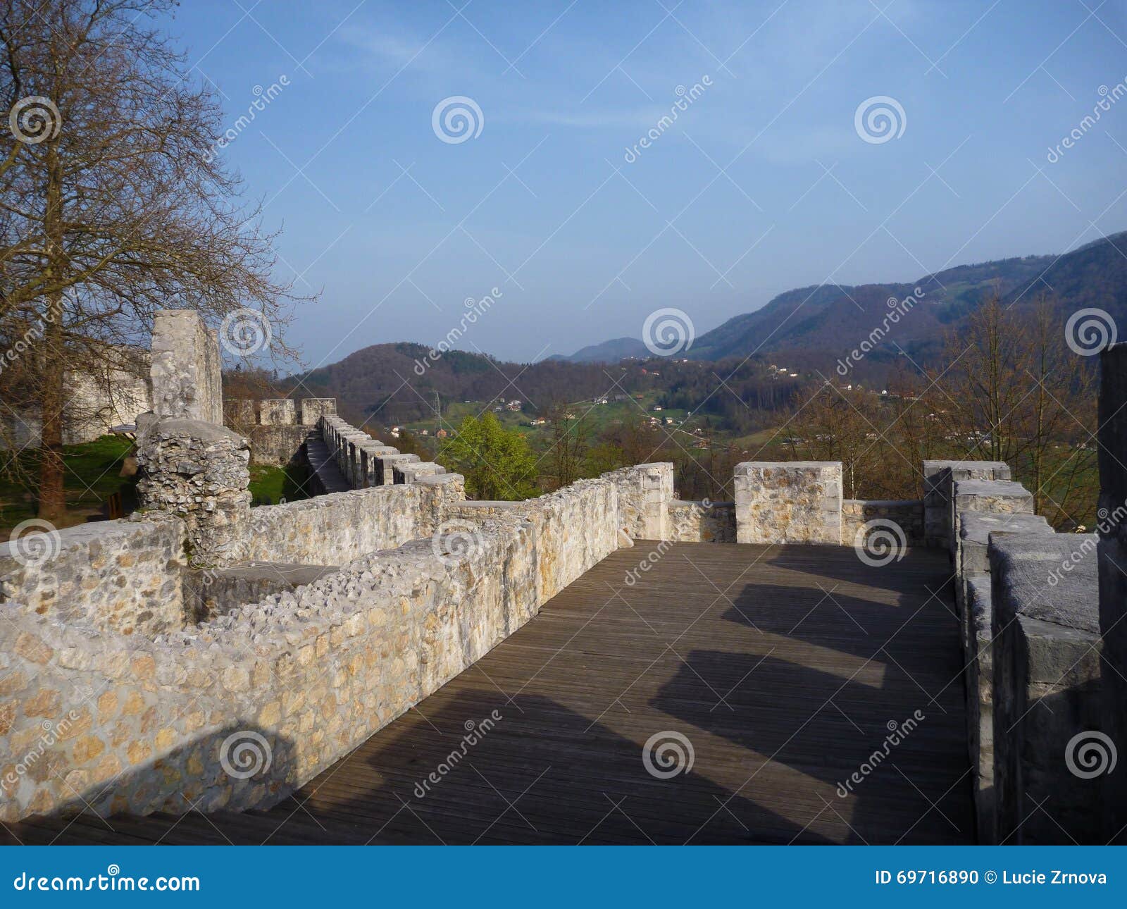 Medieval Castle Stari Grad in Celje in Slovenia Stock Photo - Image of ...