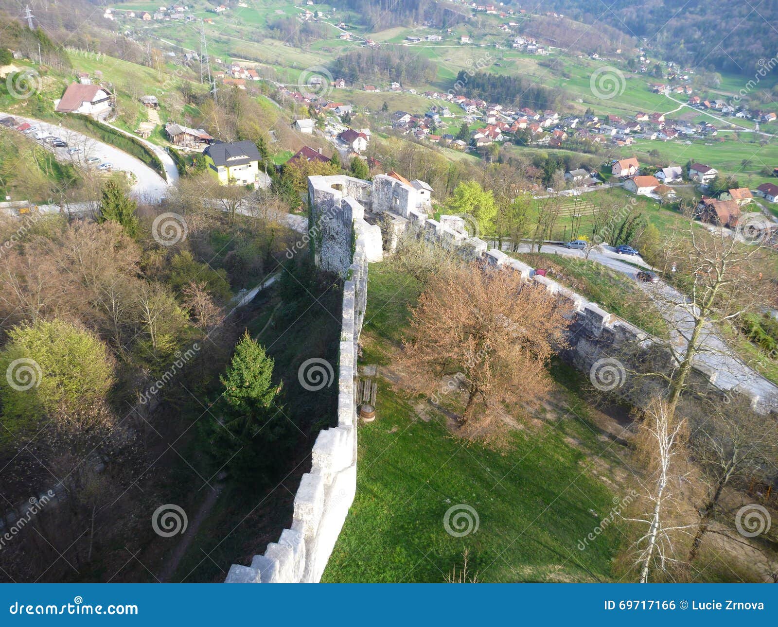 Medieval Castle Stari Grad in Celje in Slovenia Stock Photo - Image of ...